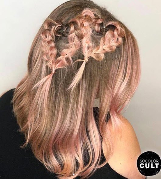 Double Heart-Shaped Fishtail Braids | Matrix Lookbook