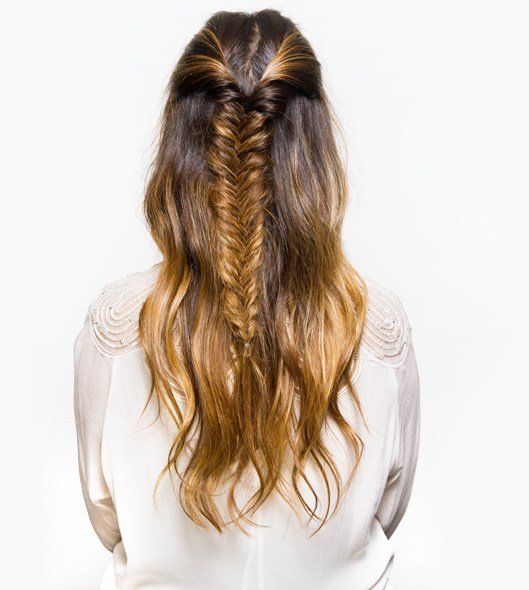 Flipped Fishtail Braid Hairstyle | Matrix Lookbook