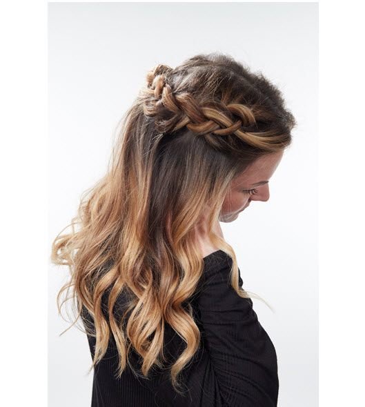 Wavy Side Swept Loose Braids | Matrix Lookbook